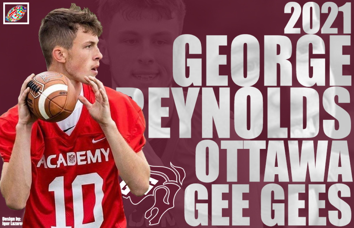 British QB George Reynolds joins University of Ottawa Gee-Gees