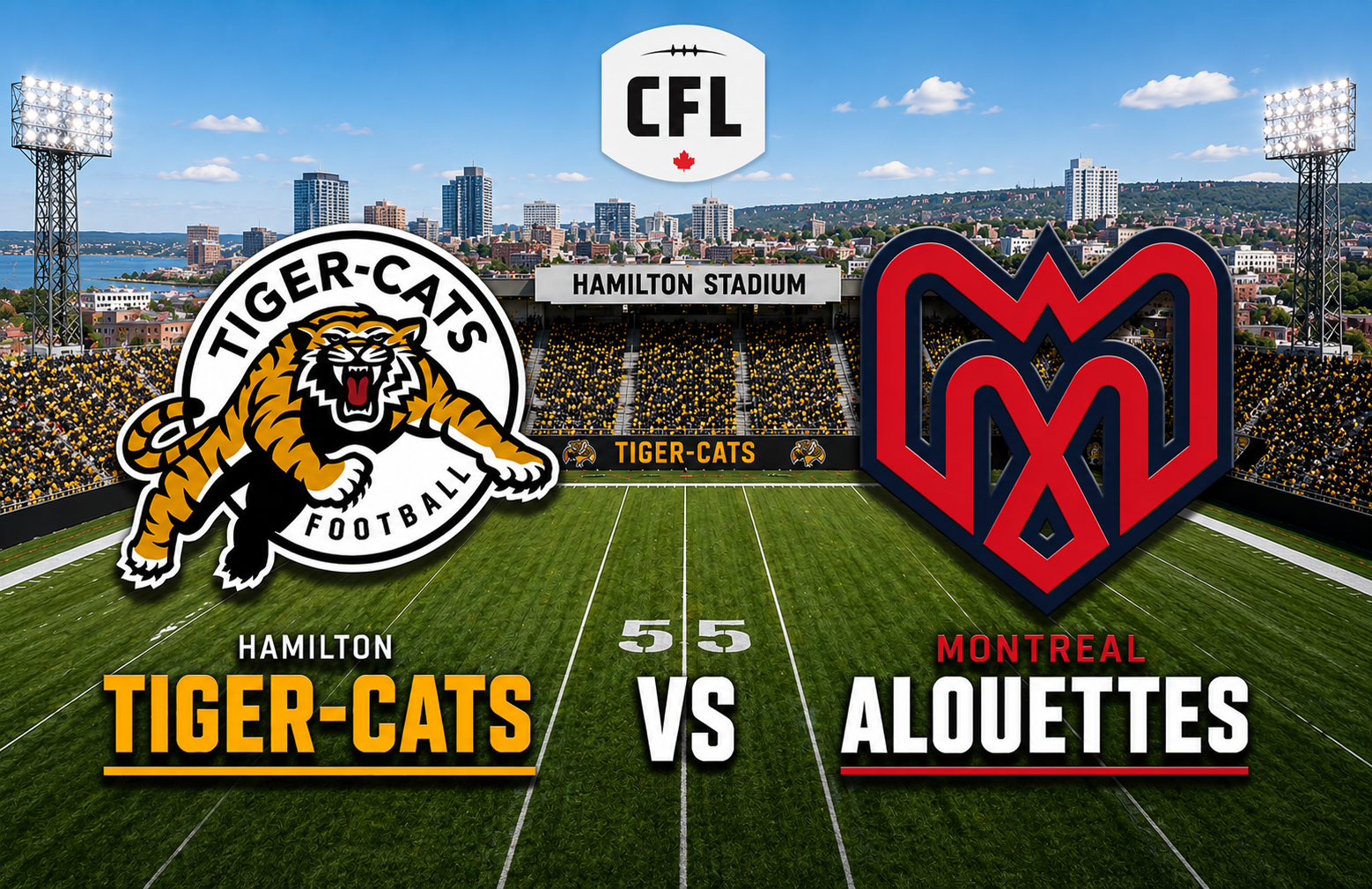 LIVESTREAM CFL: Montreal Alouettes @ Hamilton Tiger-Cats, June 5, 01:00 ...