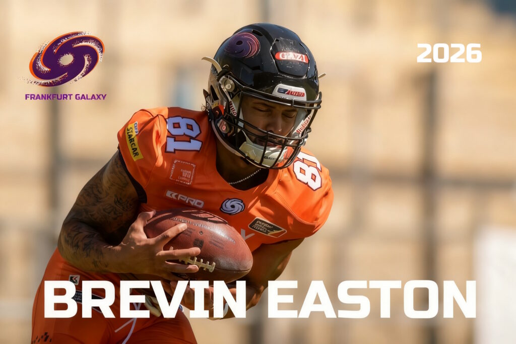 Frankfurt Galaxy lock in top target Brevin Easton for 2026 EFA season
