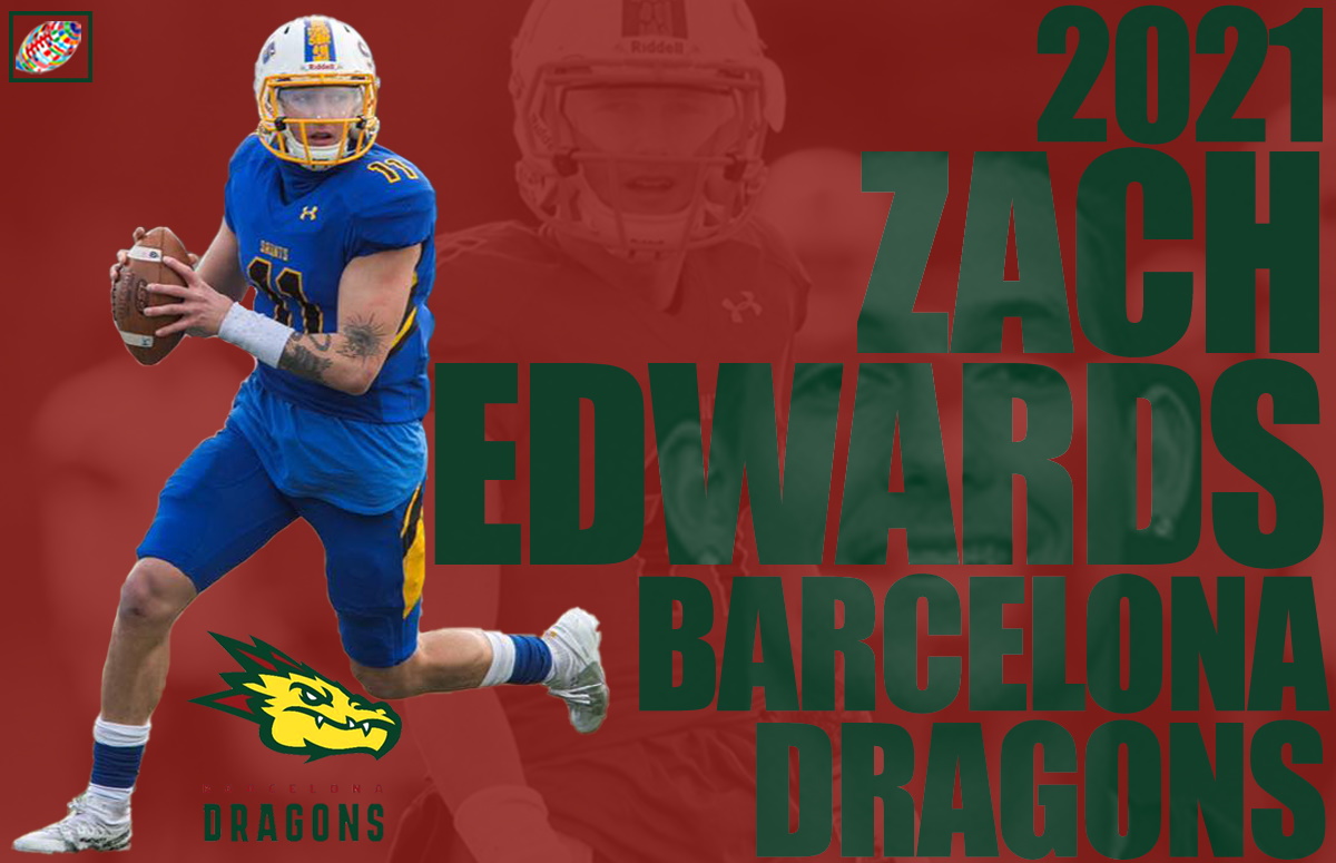 ELF: Barcelona Dragons sign QB Zach Edwards