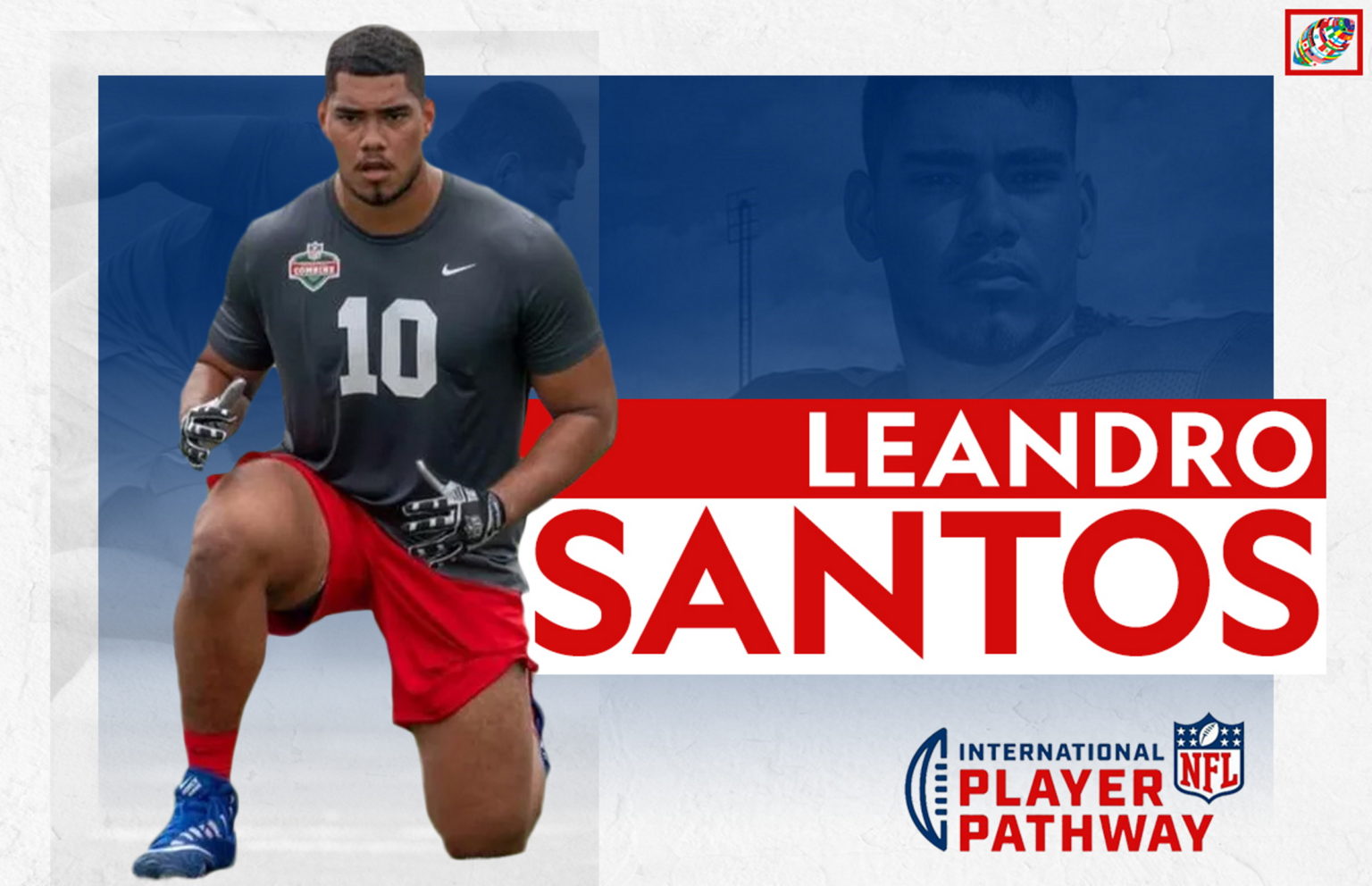 NFL International Player Pathway Program spotlight: Leandro Santos da ...
